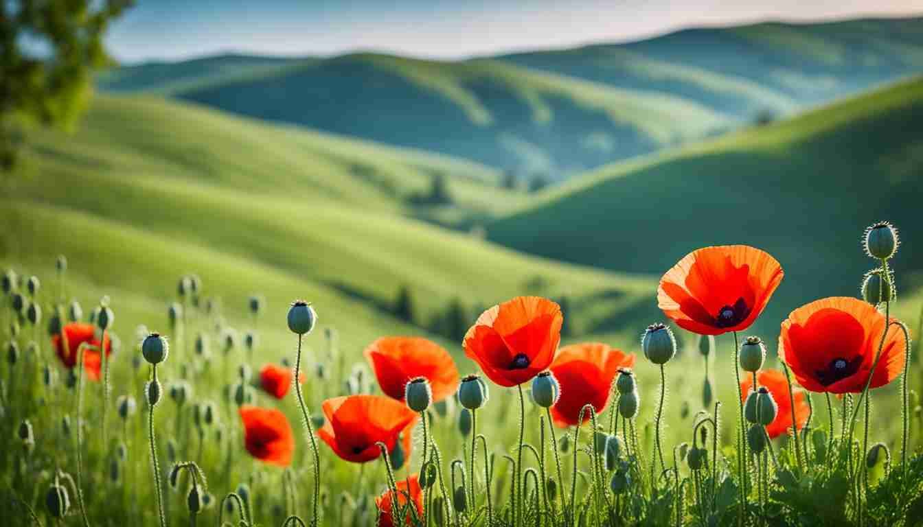 Red Flowers in Moldova