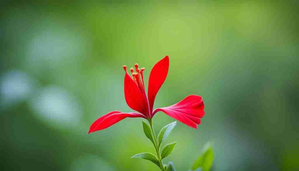 Red Flowers in Myanmar