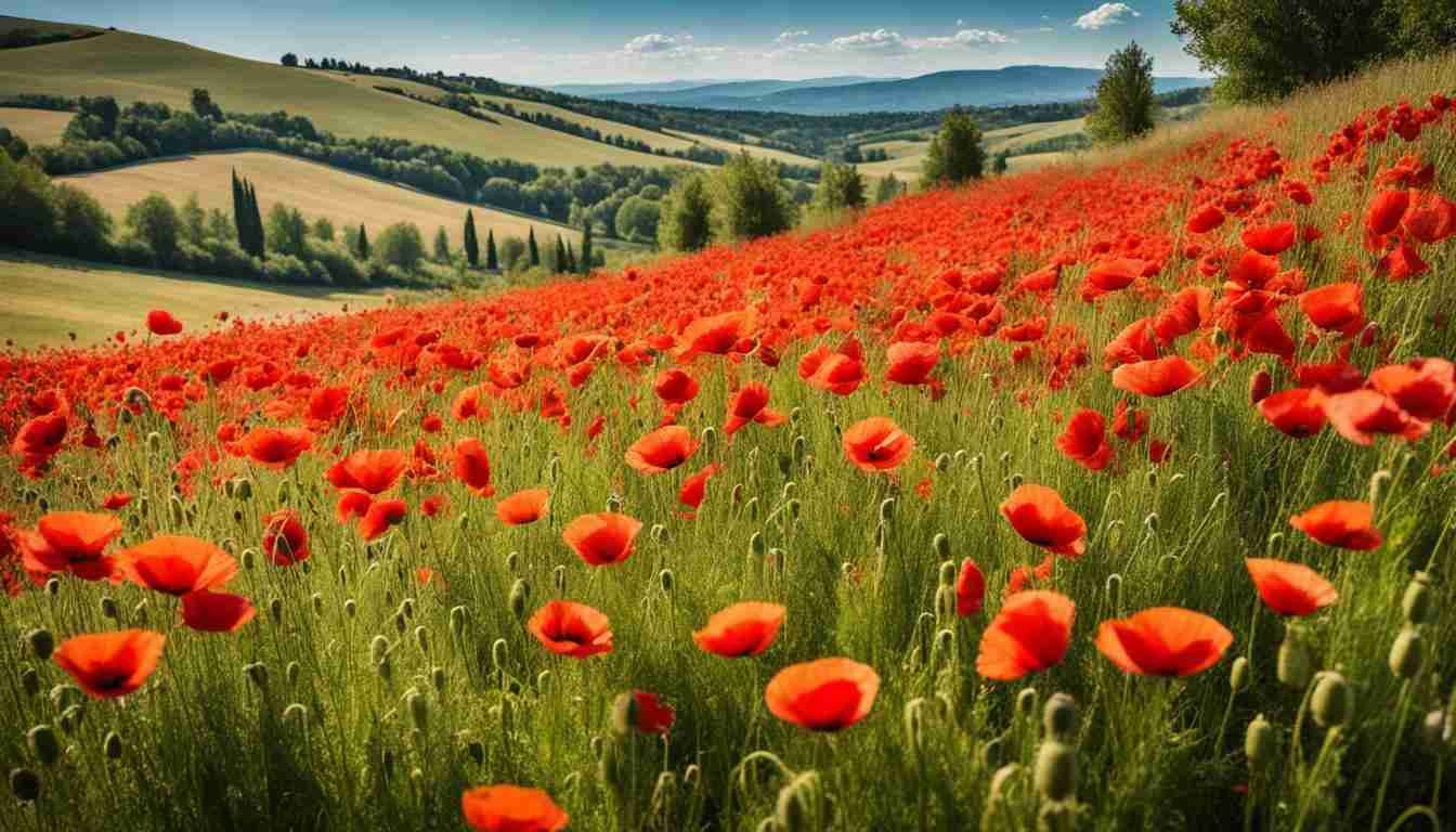 Red Flowers in Serbia