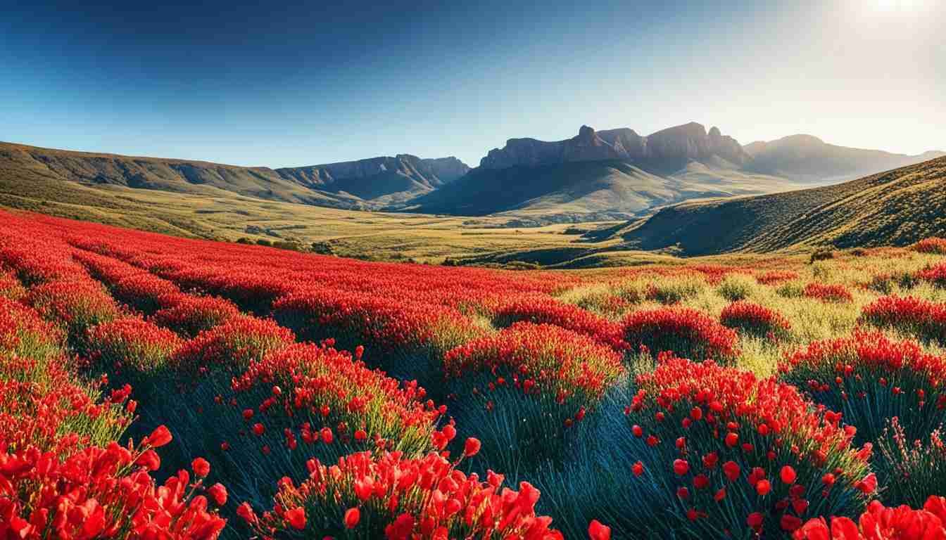 Red Flowers in South Africa