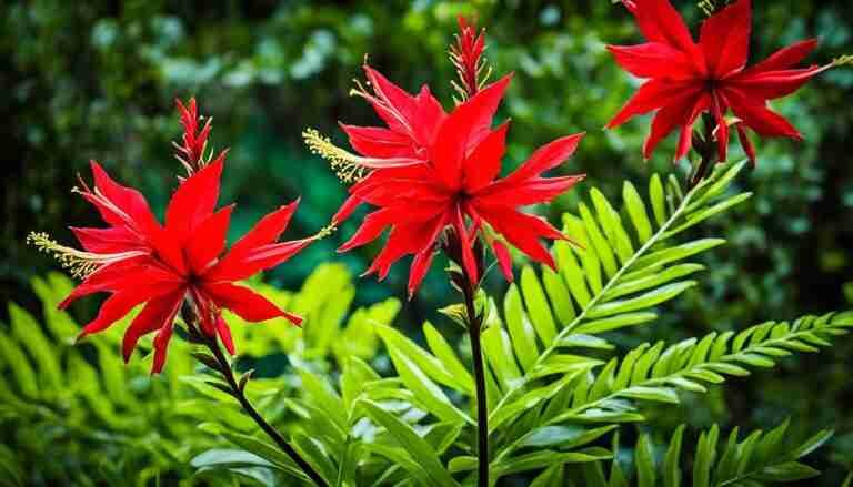 Red Flowers in Palau