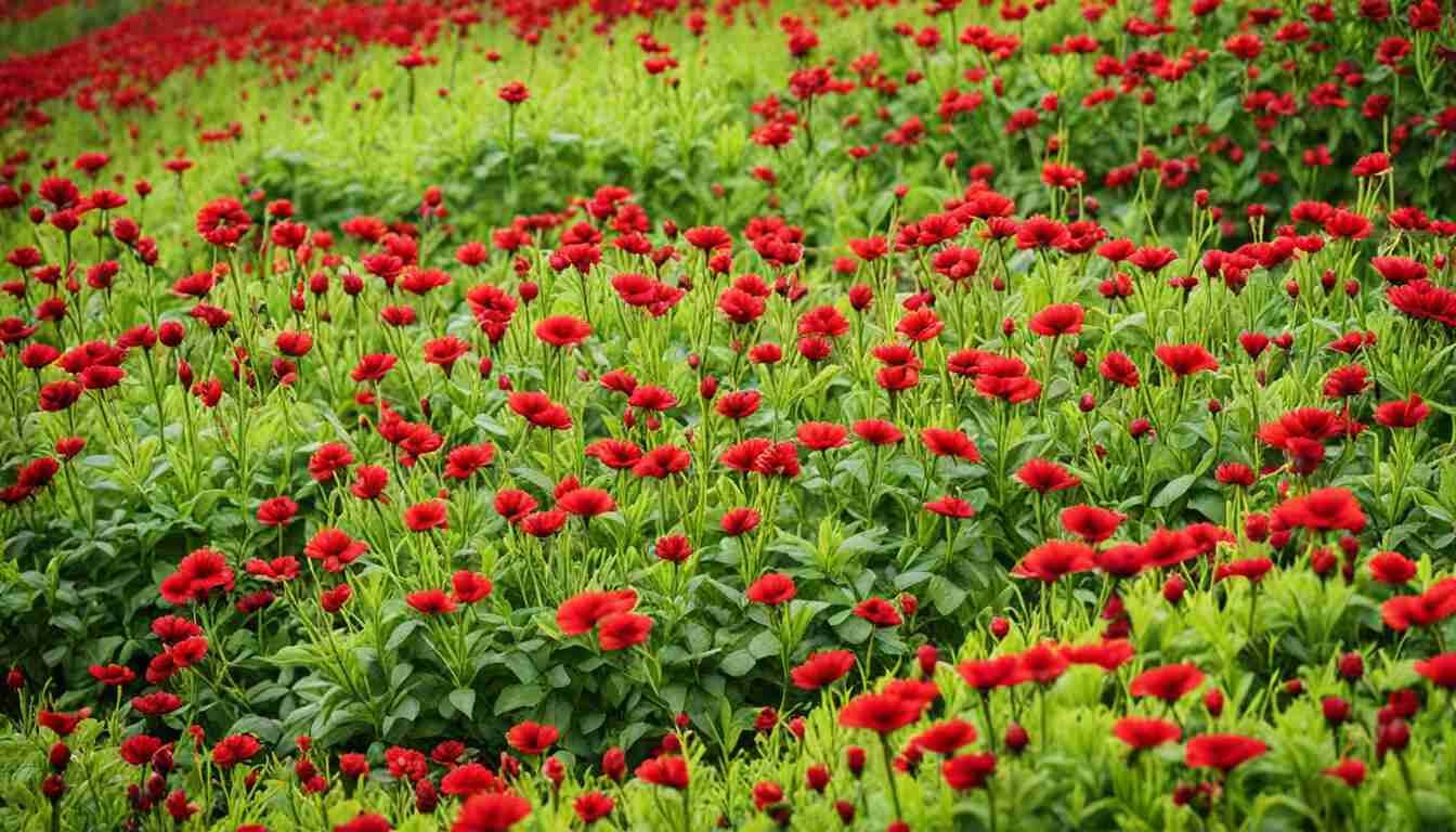 Red Flowers in Sao Tome and Principe