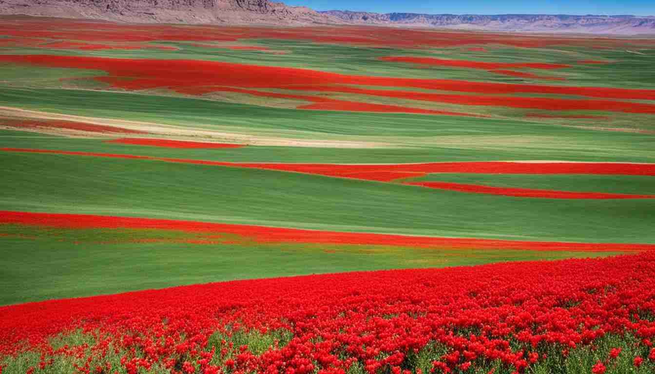 Red Flowers in Utah