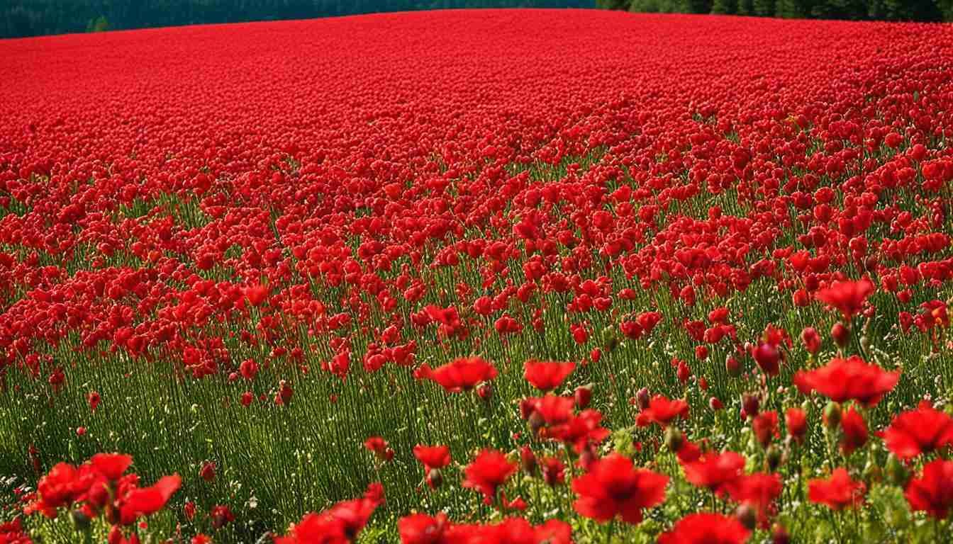 Red Flowers in New Hampshire