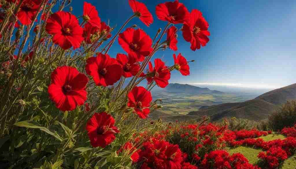 Red Flowers in South Africa