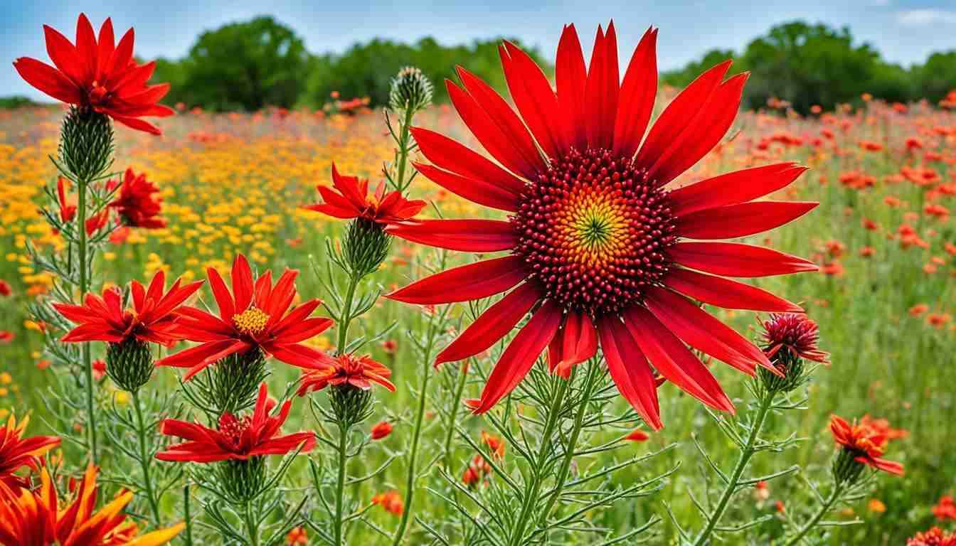 Red Flowers in Texas
