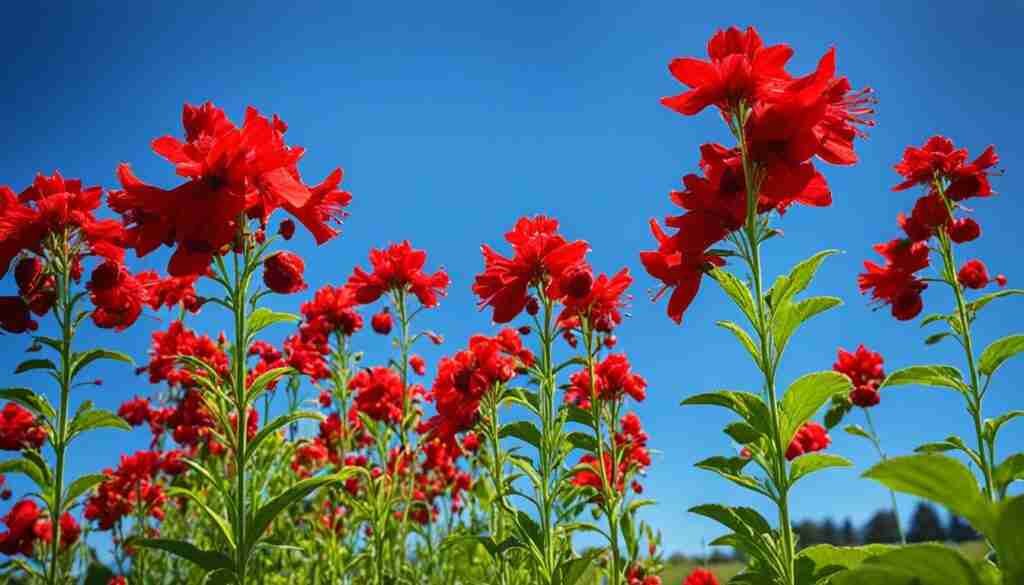 Red Flowers in Kansas