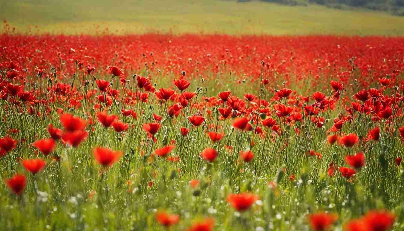 Red Flowers in Montenegro