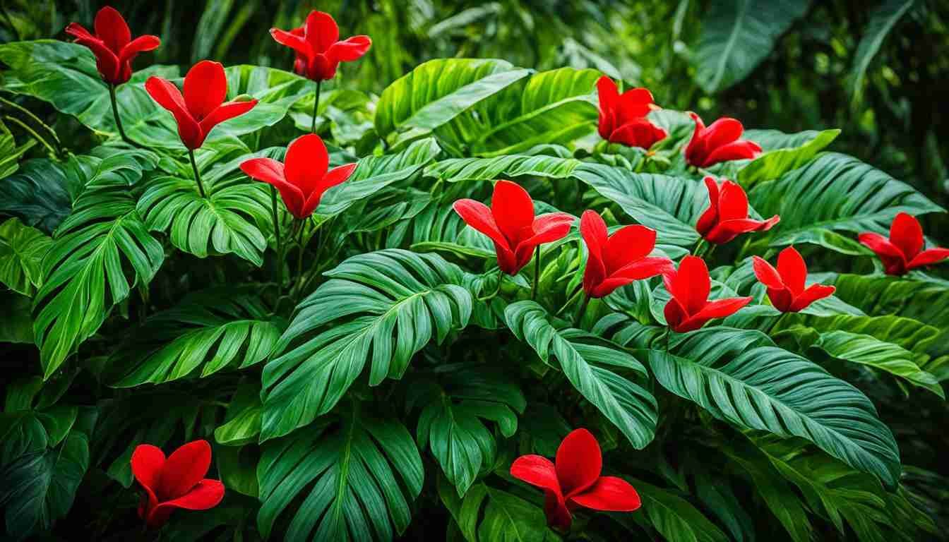 Red Flowers in Sao Tome and Principe