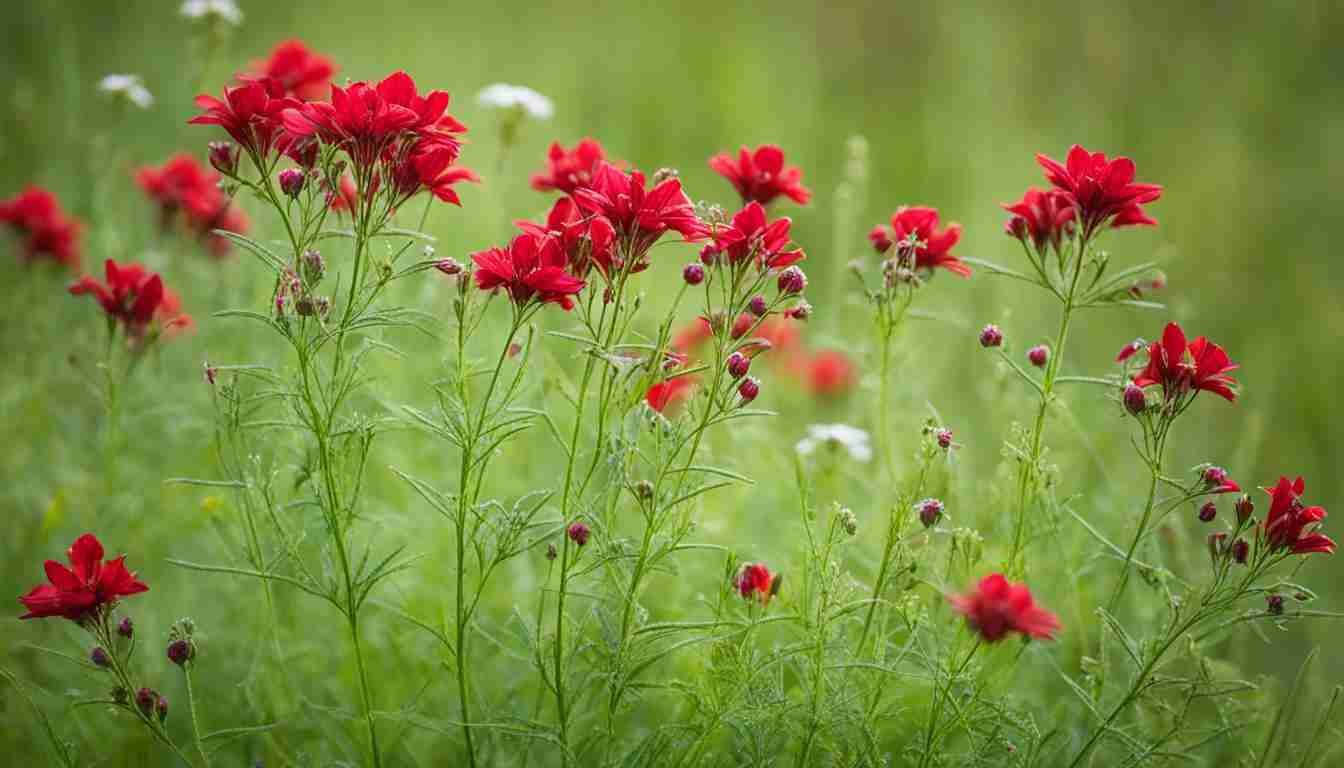 Red Flowers in Connecticut