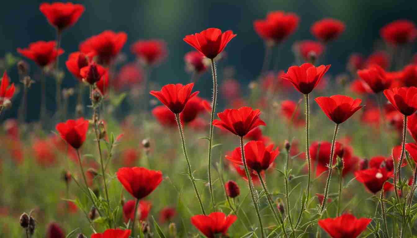 Red Flowers in Minnesota