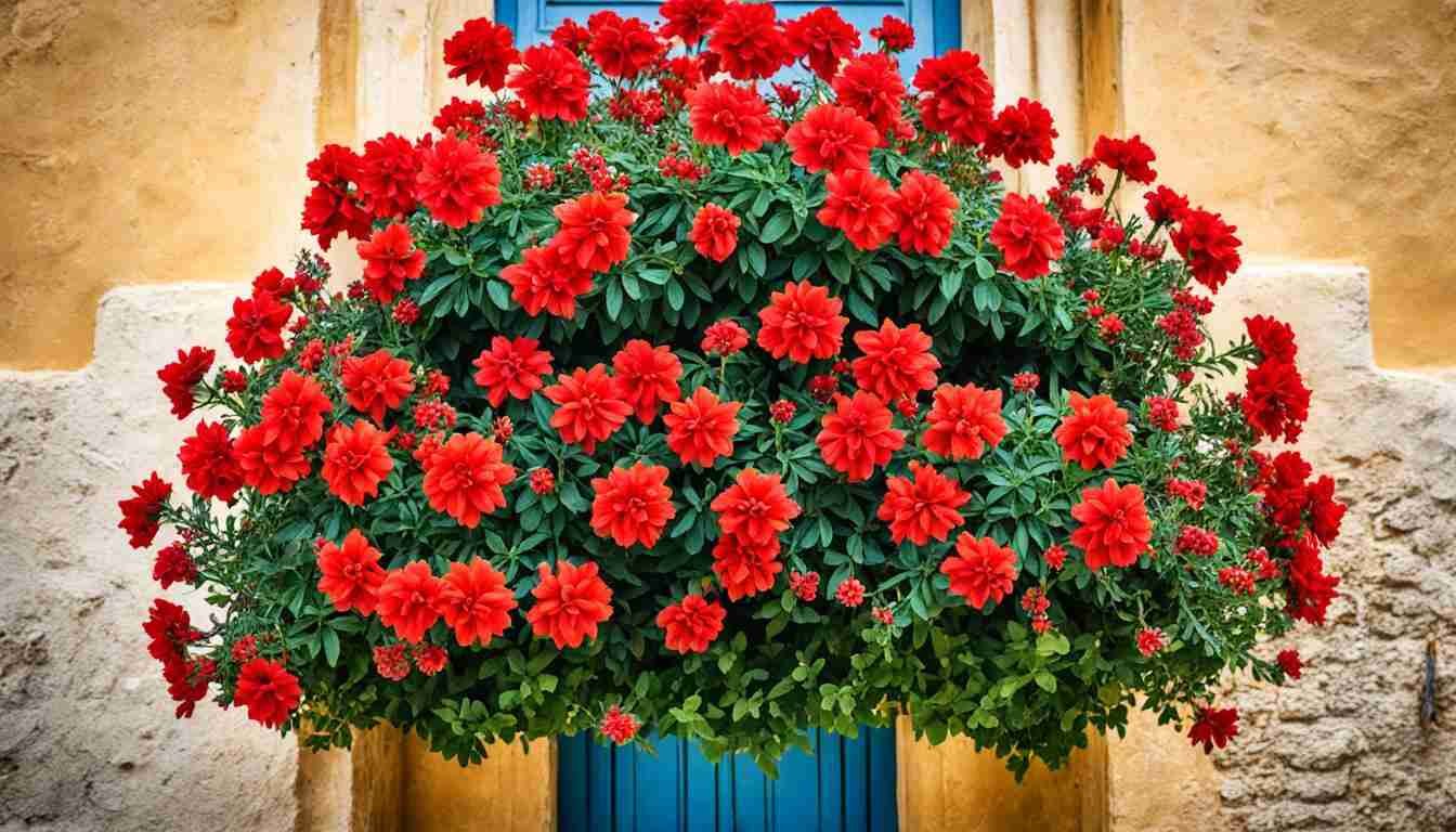 Red Flowers in Malta