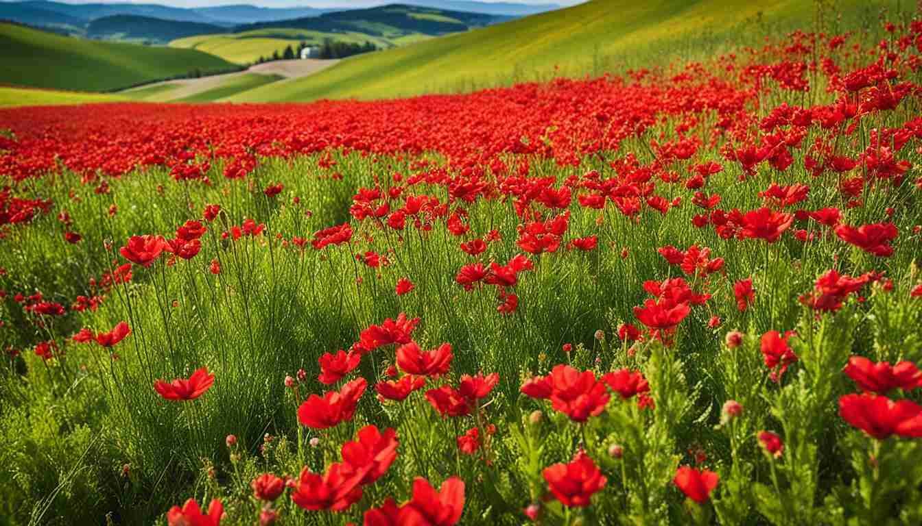 Red Flowers in Slovakia
