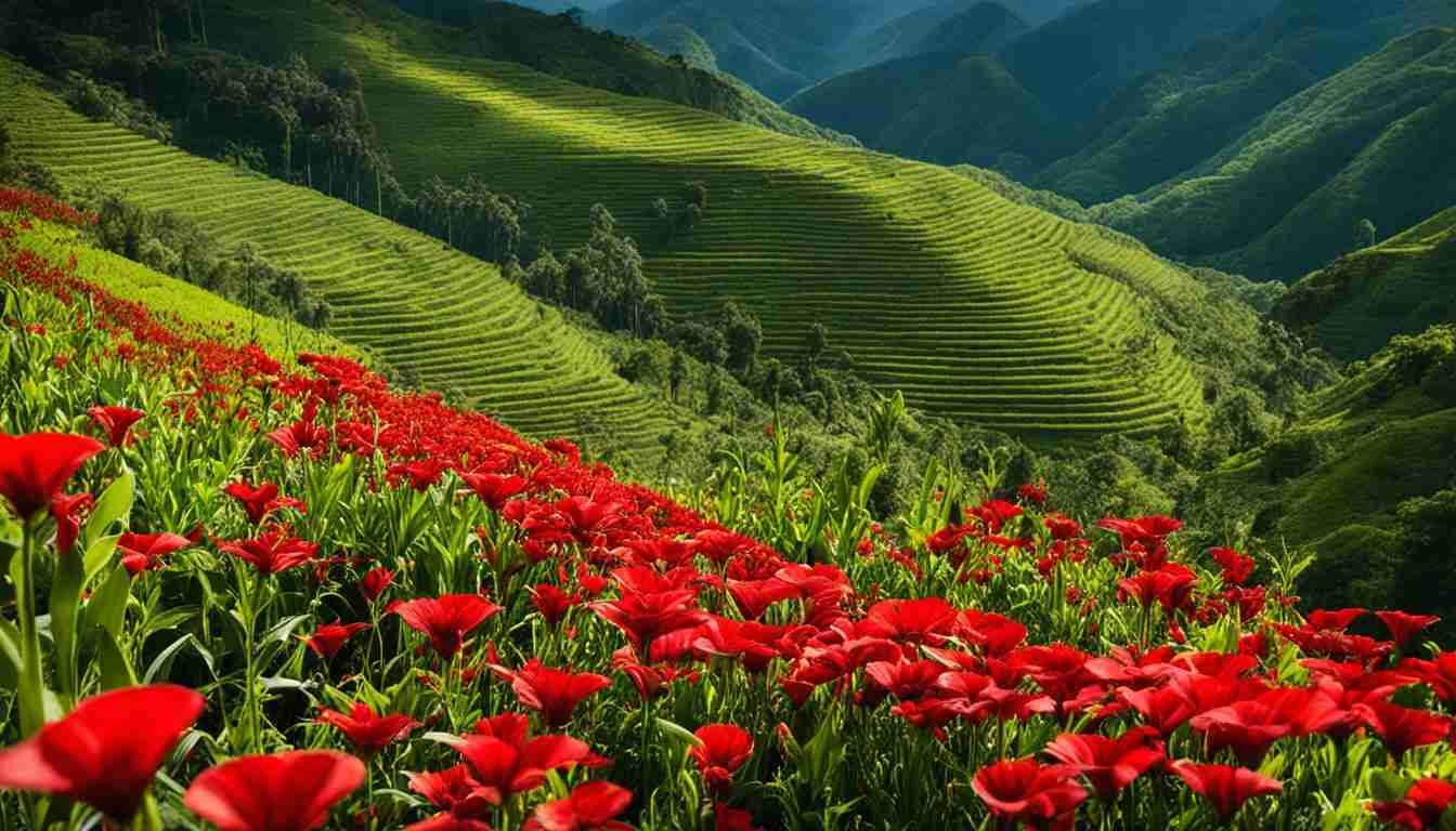 Red Flowers in Venezuela