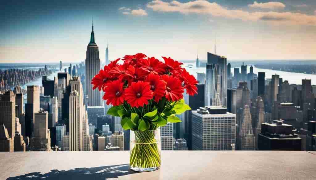Red Flowers in New York