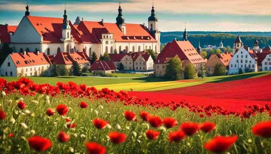 Red Flowers in Poland