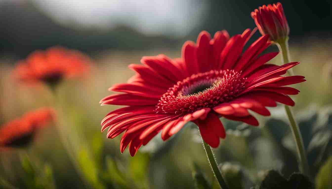 Red Flowers in Moldova