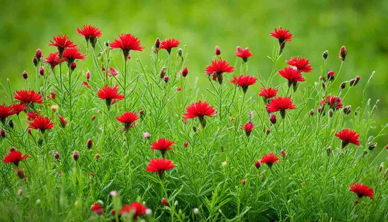 Red Flowers in Rhode Island