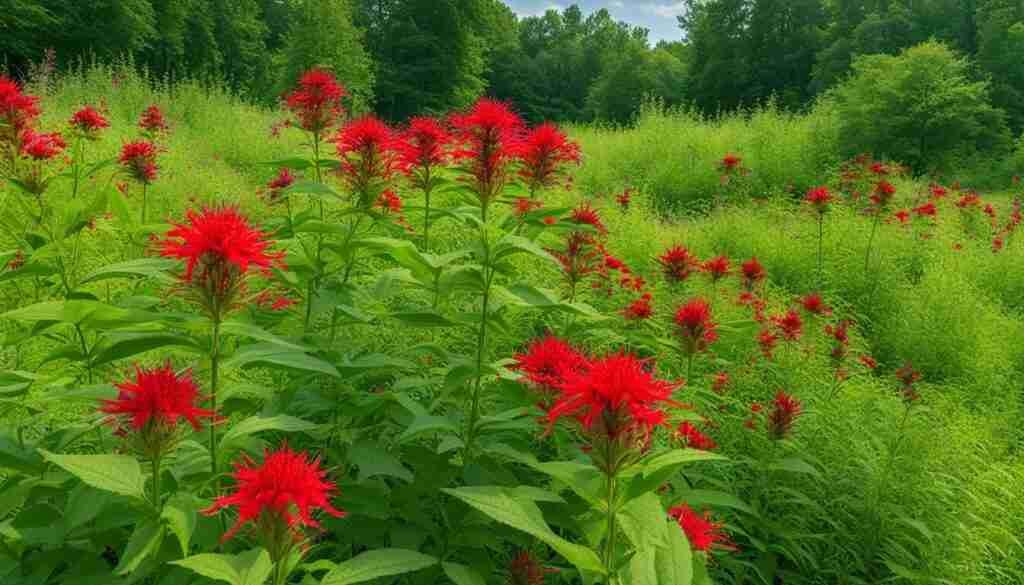 Red Flowers in Michigan
