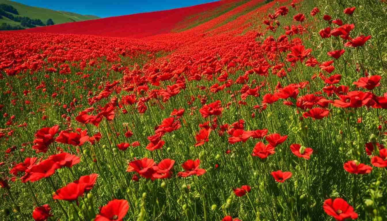 Red Flowers in Serbia