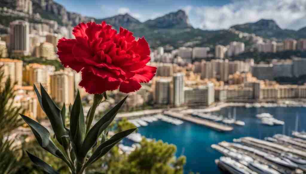 Red Flowers in Monaco