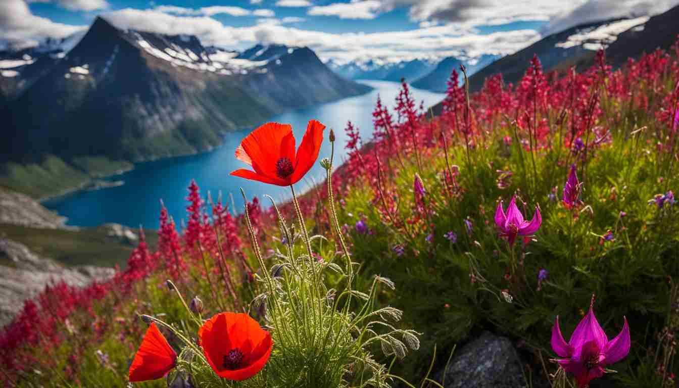 Red Flowers in Norway