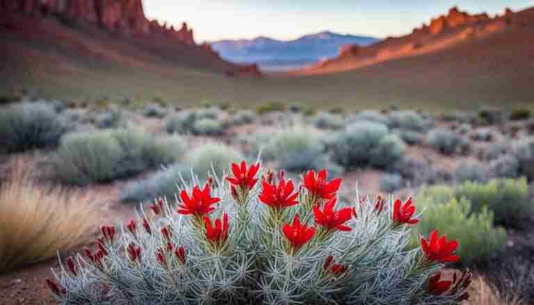 Red Flowers in Utah