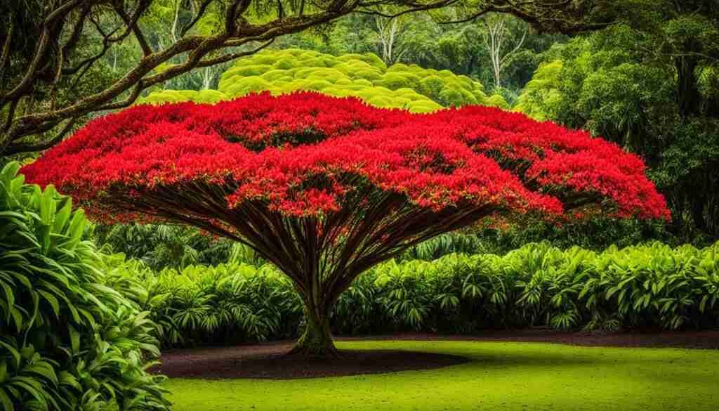 Red Flowers in Vanuatu