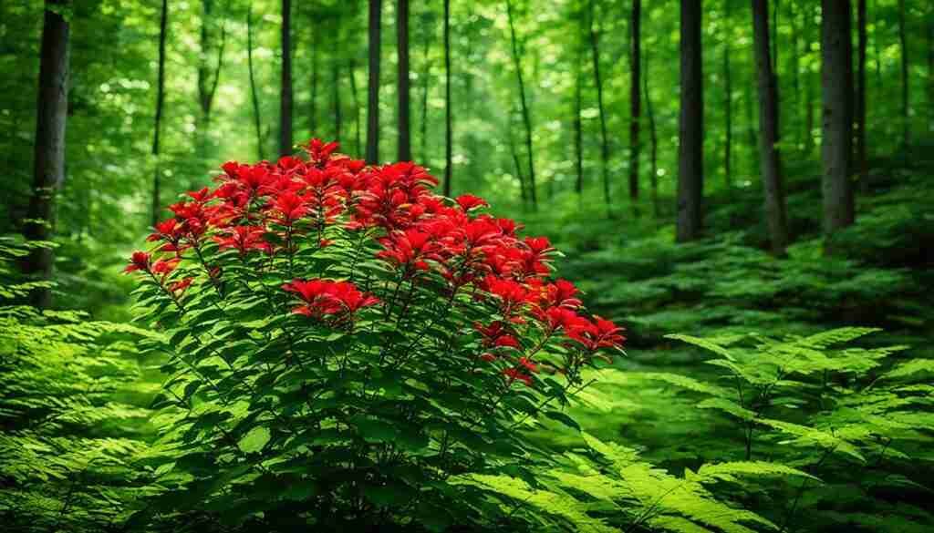 Red Flowers in West Virginia