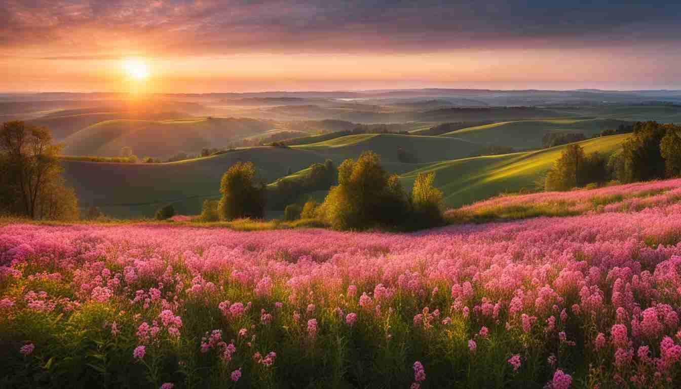 Pink Flowers in Lithuania