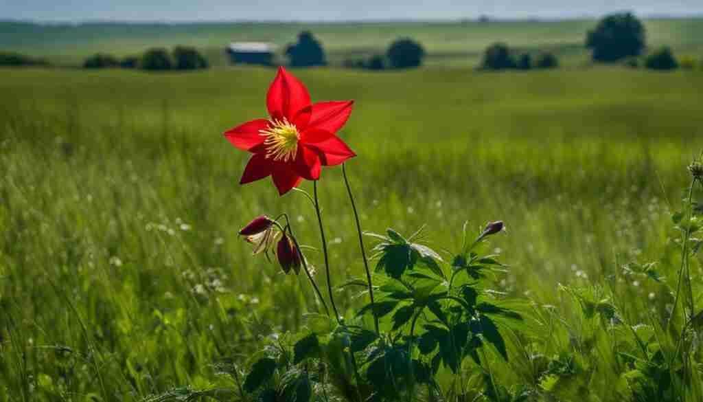 Red Flowers in Oklahoma