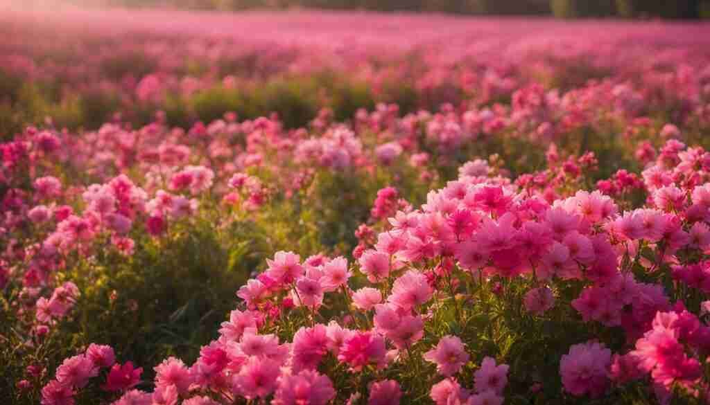 Pink Flowers in Iowa
