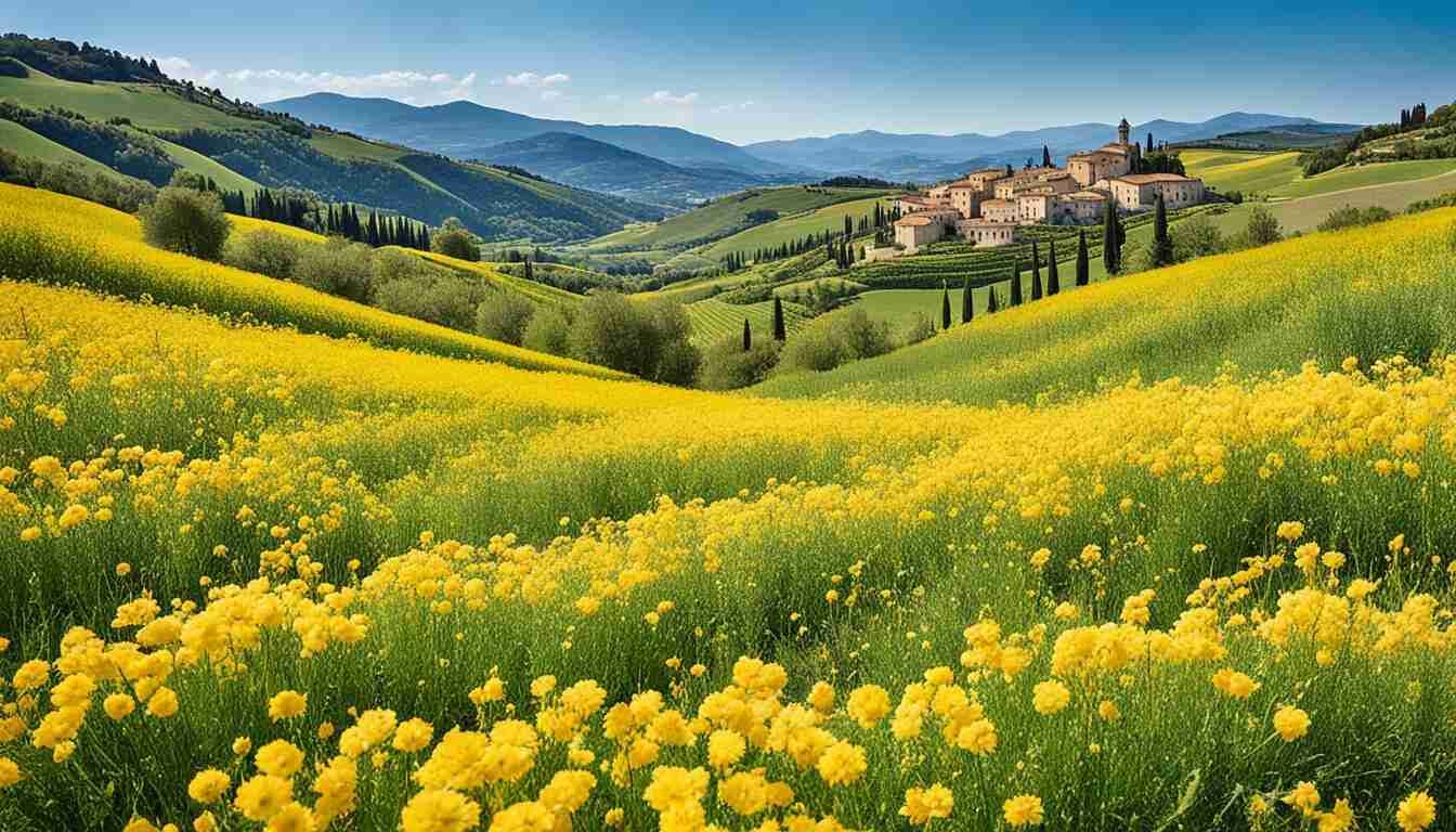 Yellow Flowers in Italy