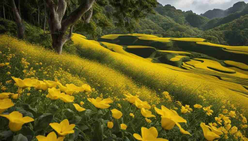 Yellow Flowers in Palau