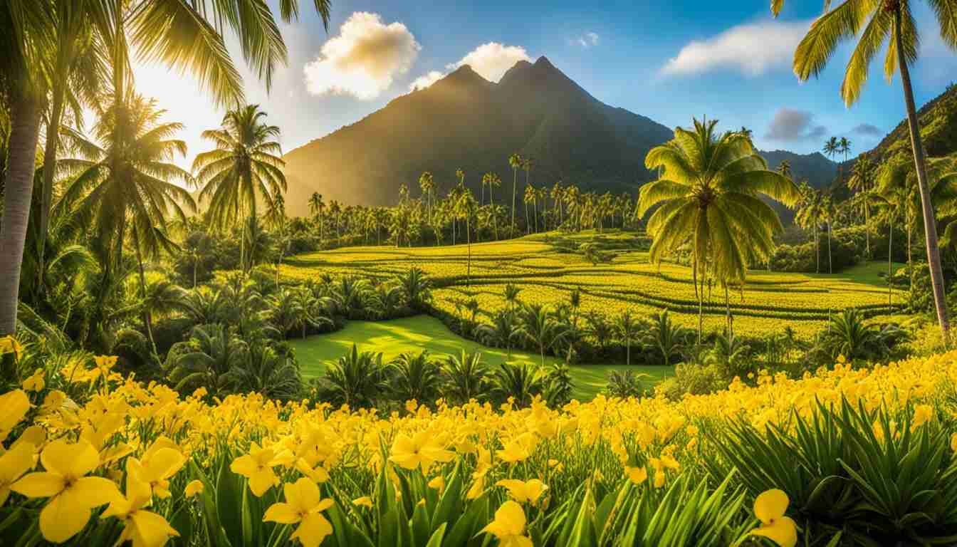 Yellow Flowers in Samoa