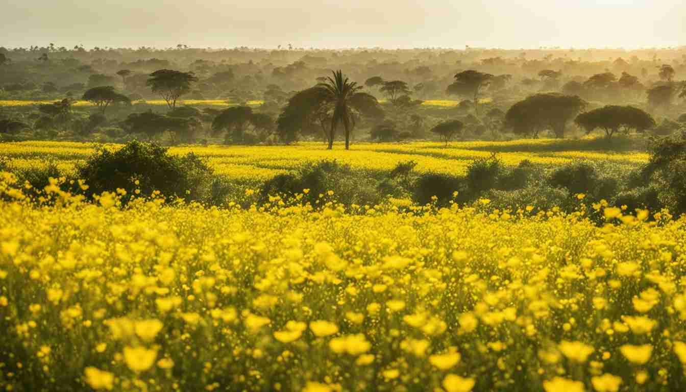 Yellow Flowers in Gambia