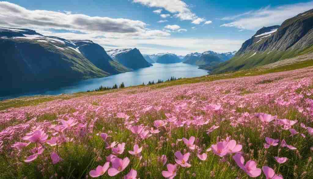 Pink Flowers in Norway