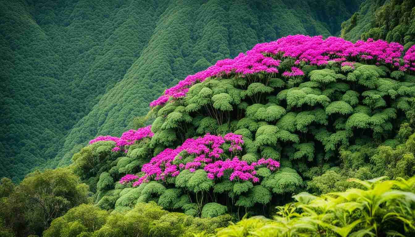 Pink Flowers in Peru