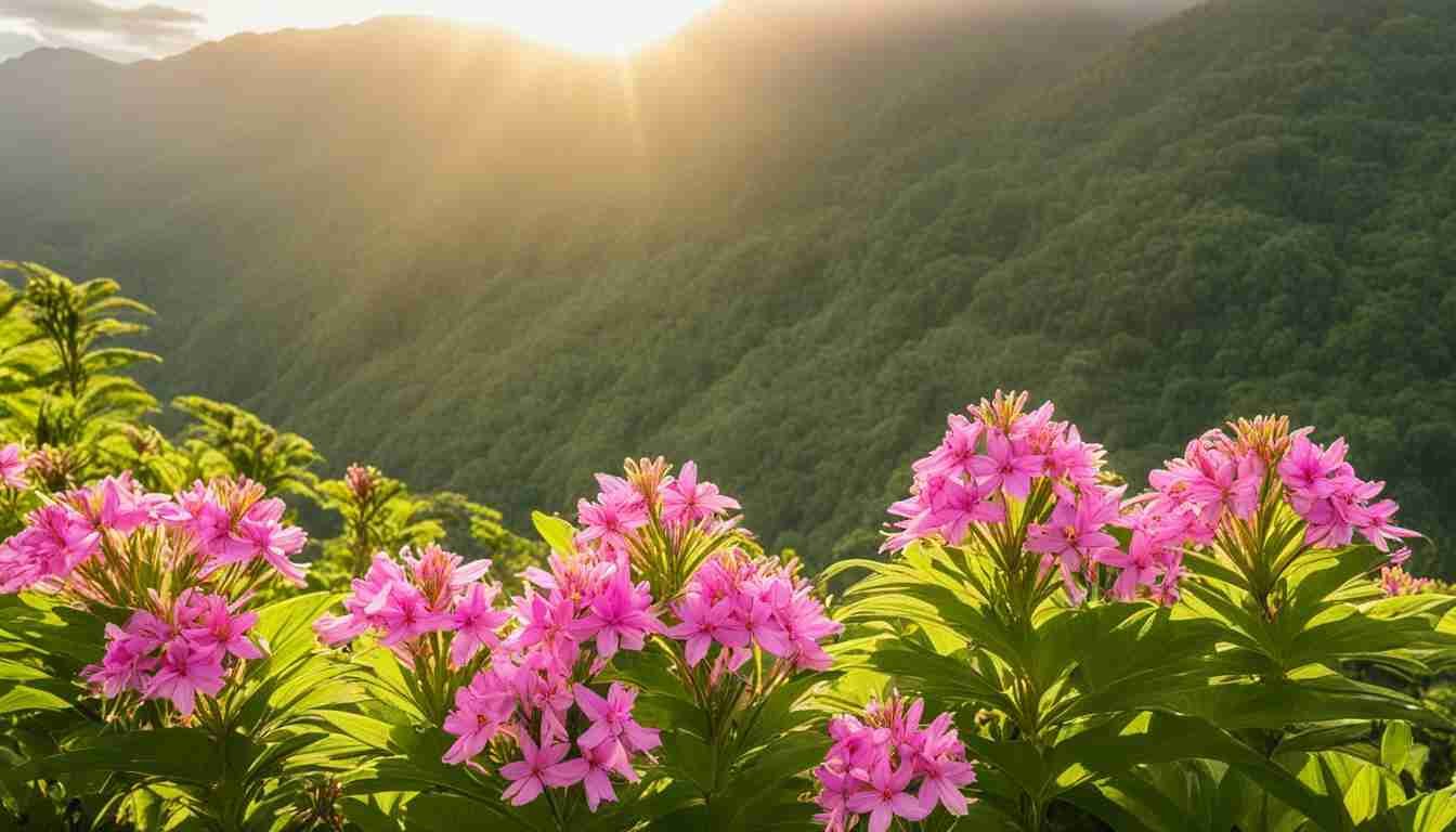 Pink Flowers in Sierra Leone