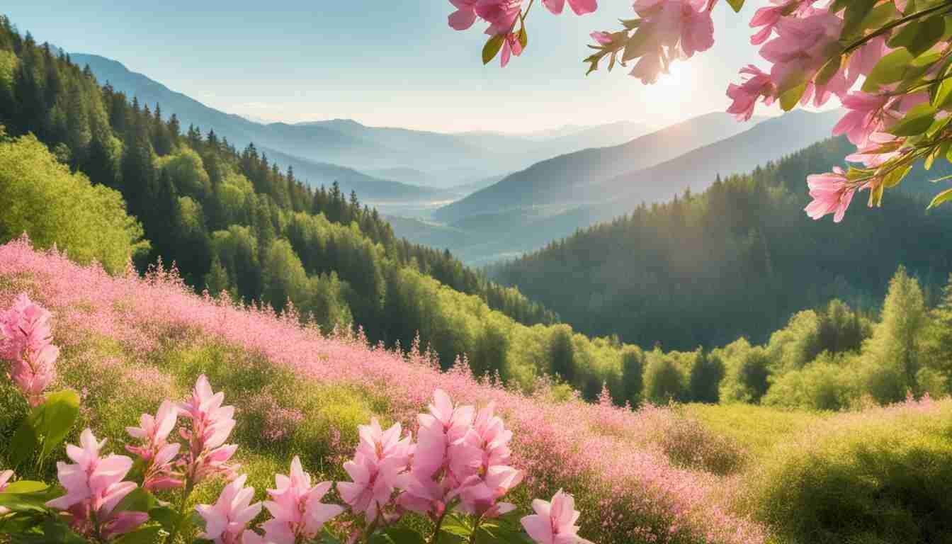 Pink Flowers in West Virginia