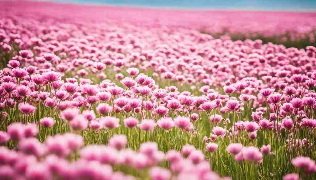 Pink Flowers in Ukraine