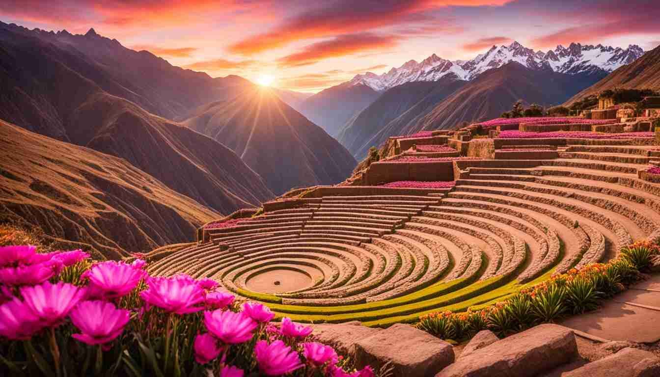 Pink Flowers in Peru