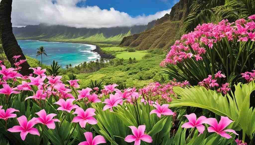 Pink Flowers in Hawaii