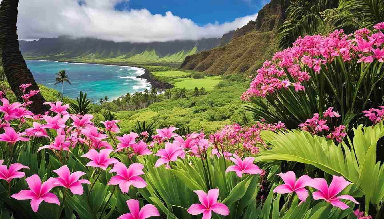 Pink Flowers in Hawaii