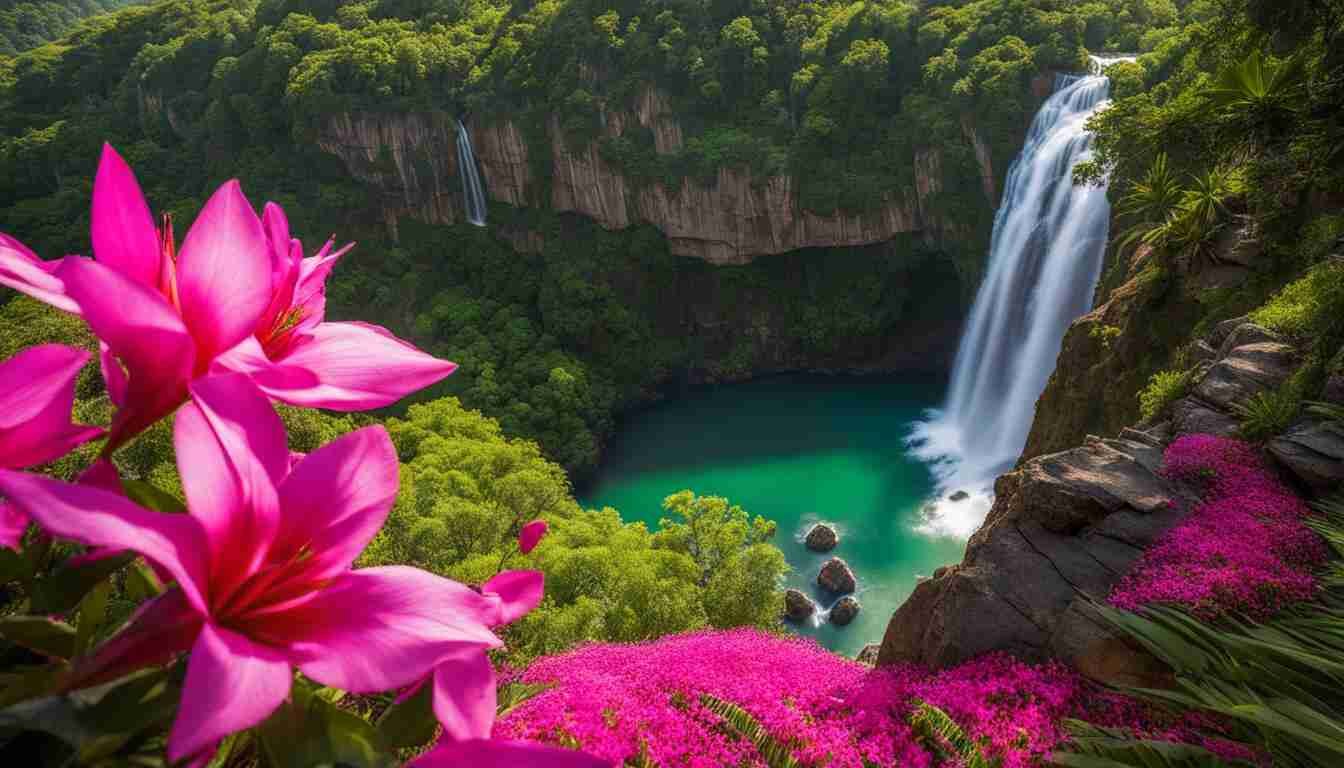 Pink Flowers in Timor-Leste
