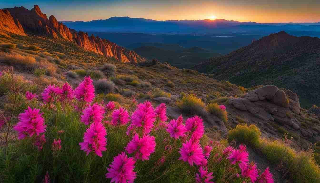 Pink Flowers in New Mexico
