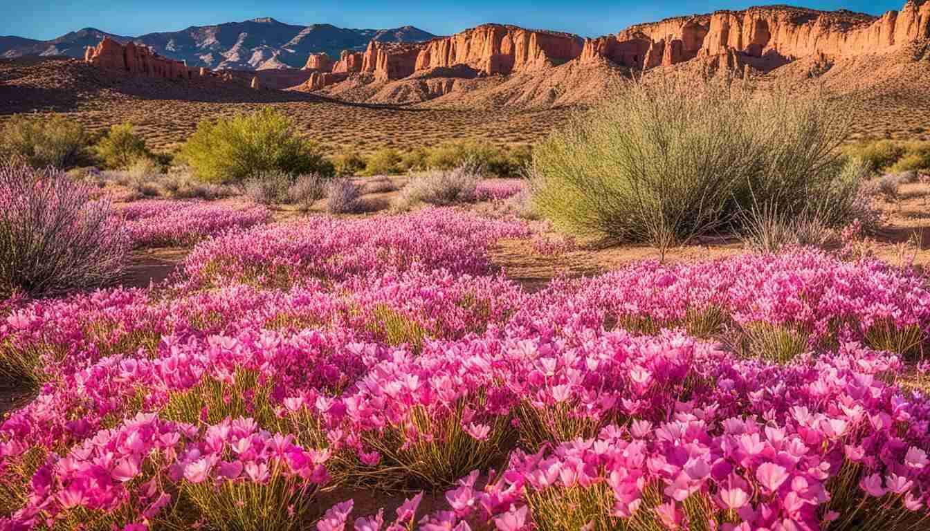 Pink Flowers in New Mexico