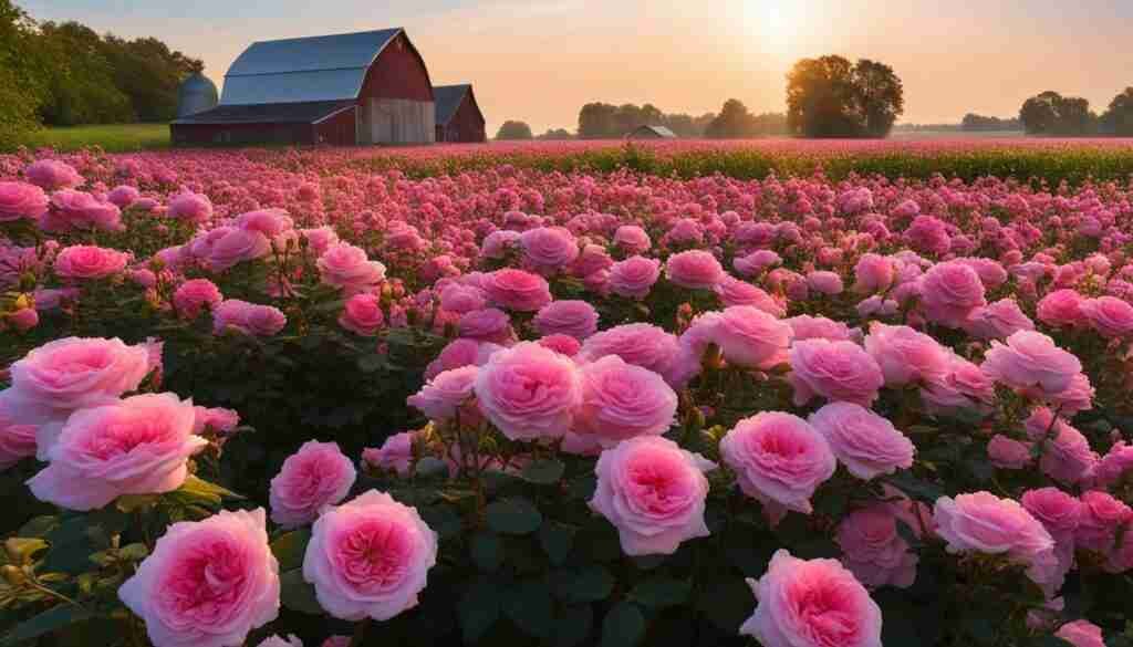 Pink Flowers in Nebraska