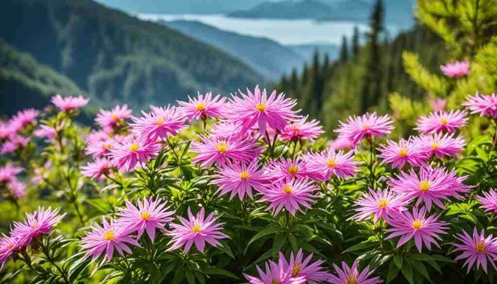 Pink Flowers in Peru