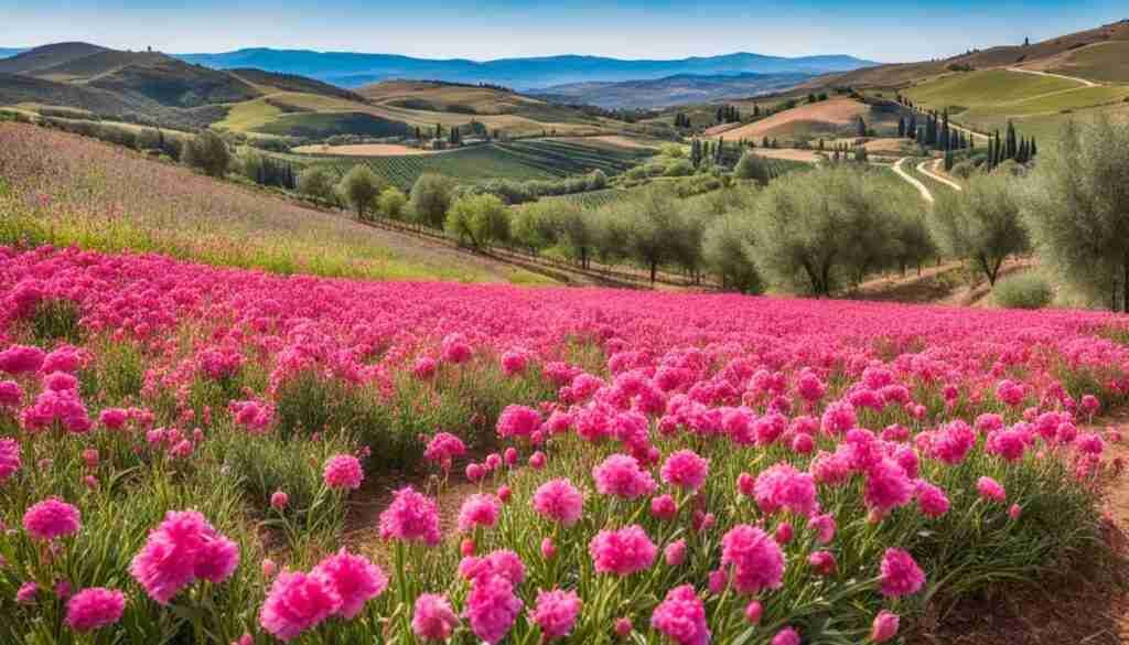 Pink Flowers in Spain
